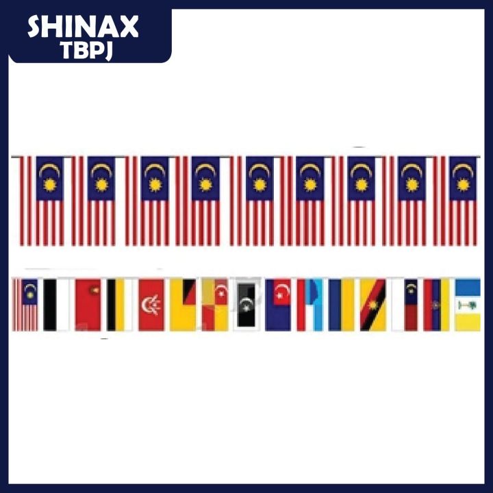 BENDERA/BENDERA MALAYSIA/BENDERA 14 NEGERI/BANTING/BENDERA TALI PANJANG ...