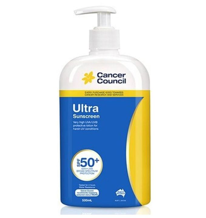 Cancer Council Ultra Sunscreen SPF50+ UVA/UVB แคนเซอร์เคาน์ซิล โลชั่น ...