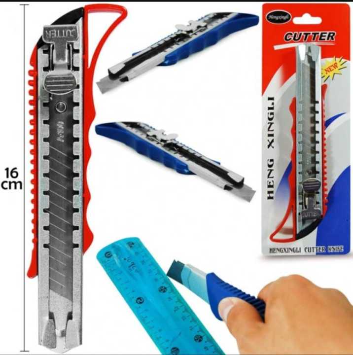TUKUO Cutter Sleding Besi Heng Xingli Tajam Awet Pisau Pemotong Kertas ...