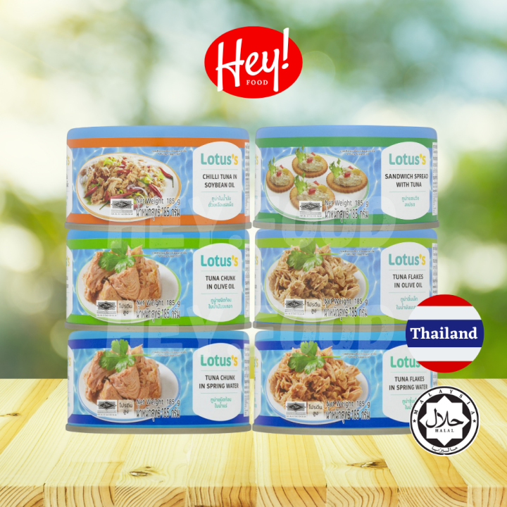 LOTUS's Tuna (150-160g) Tuna Chunks Spring Water/ Tuna Flakes Oilve Oil ...