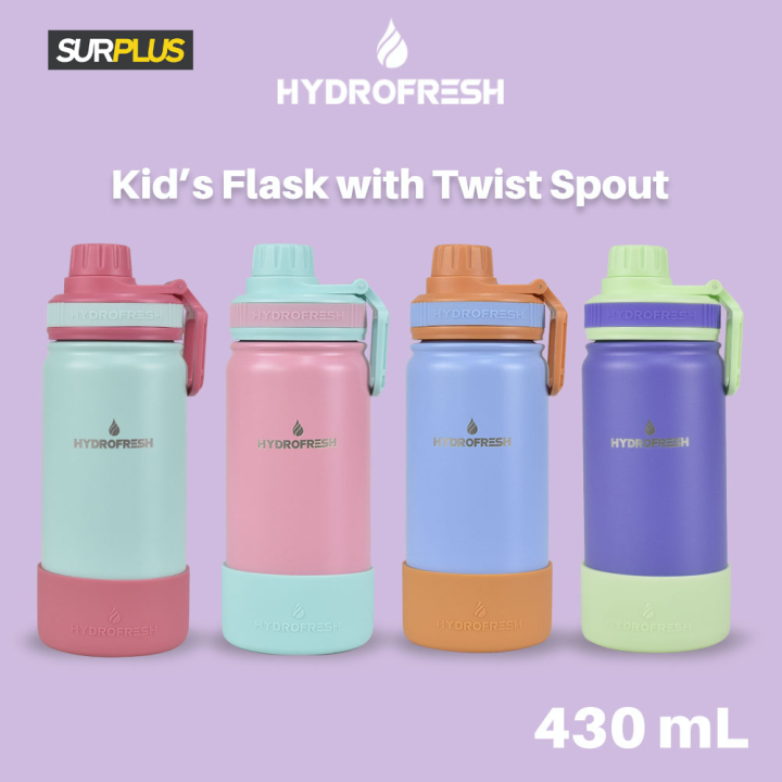 Surplus Kids Hydrofresh Stainless Steel Tumbler Sporty Handle 430mL With Silicon Boot | Lazada PH