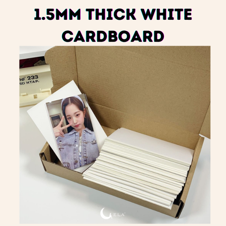 [10PCS] 1.5mm Thick White Cardboard for Photocards Packaging | Lazada PH
