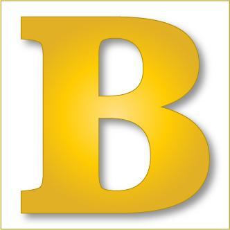 ALPHABET B MIRROR GOLD ACRYLIC LASER CUT LETTERING - ALPHABET AND ...