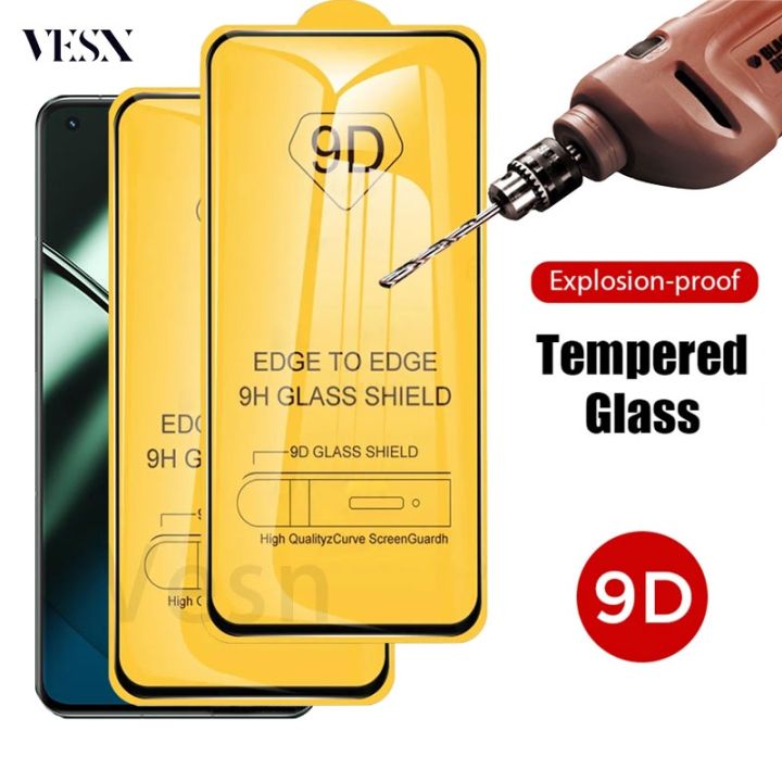 9D Full Tempered Glass Screen Protector For OnePlus ACE 3V 10T 9 8T Pro ...