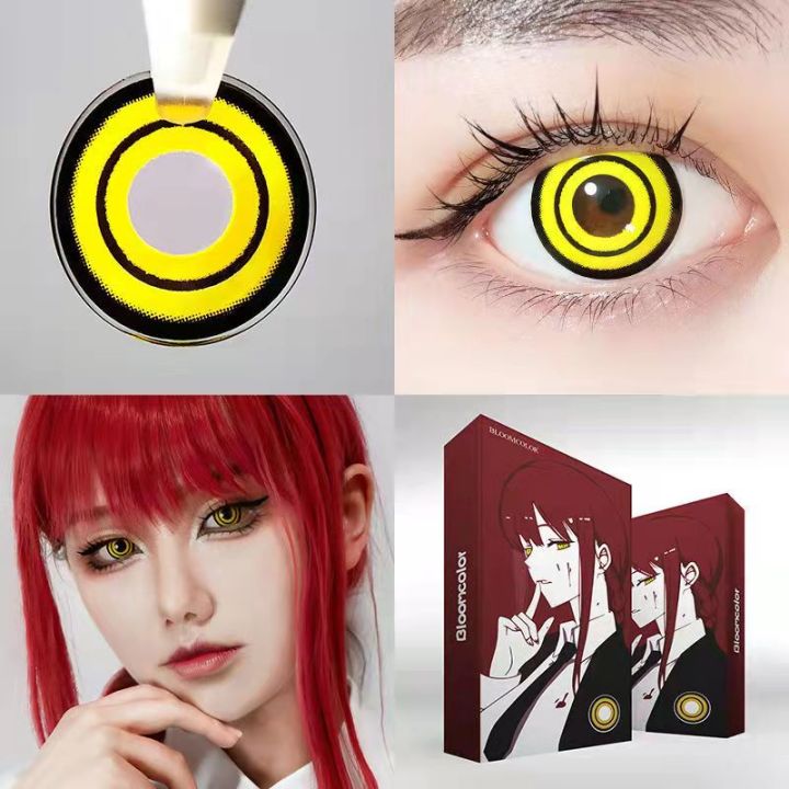 【Ready Stock】Makima Chainsaw Man Cosplay Color Contact Lens, Samsara ...