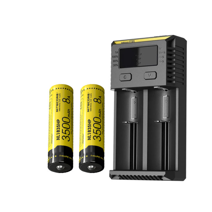 NITECORE NEW I2 Inlicharger OLED Screen battery Charger NITECORE 18650 ...