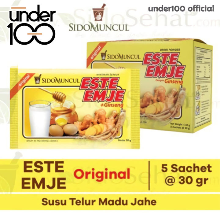 ESTEEMJE Gingseng Jahe SidoMuncul Drink Powder Original, Coklat, dan Kopi BPOM ESTE EMJ ...
