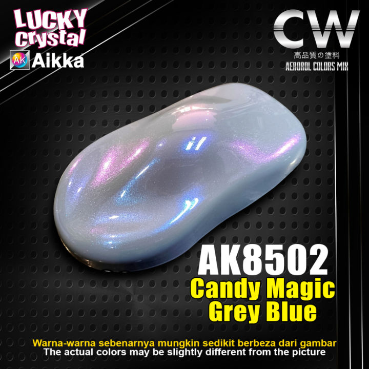 2K Paint AIKKA AK8502 Candy Magic Grey Blue LUCKY CRYSTAL Car Motor ...
