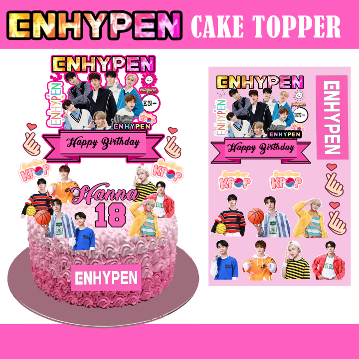 ENHYPEN CUSTOMIZED CAKE TOPPER AND PARTY DECORATION | Lazada PH