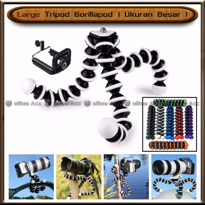 Tripod Gorillapod Gorilla Pod Large Tripot Hp Handphone Camera Kamera | Lazada Indonesia