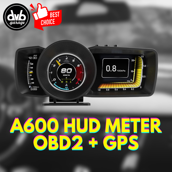 A600 HUD OBD2 + GPS METER ORIGINAL - INDIKATOR MOBIL OBD DIGITAL | Lazada Indonesia