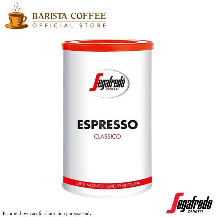 Segafredo Zanetti Espresso Classico Ground Coffee 250g Can - Serbuk ...