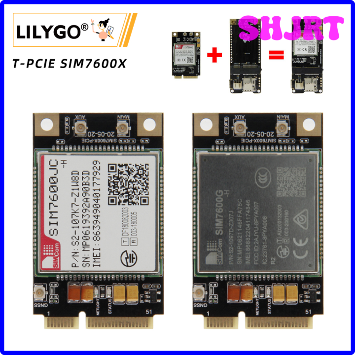 SHJRT LILYGO® T-PCIE SIM7600 4G Development Board SIM7600G SIM7600E ...