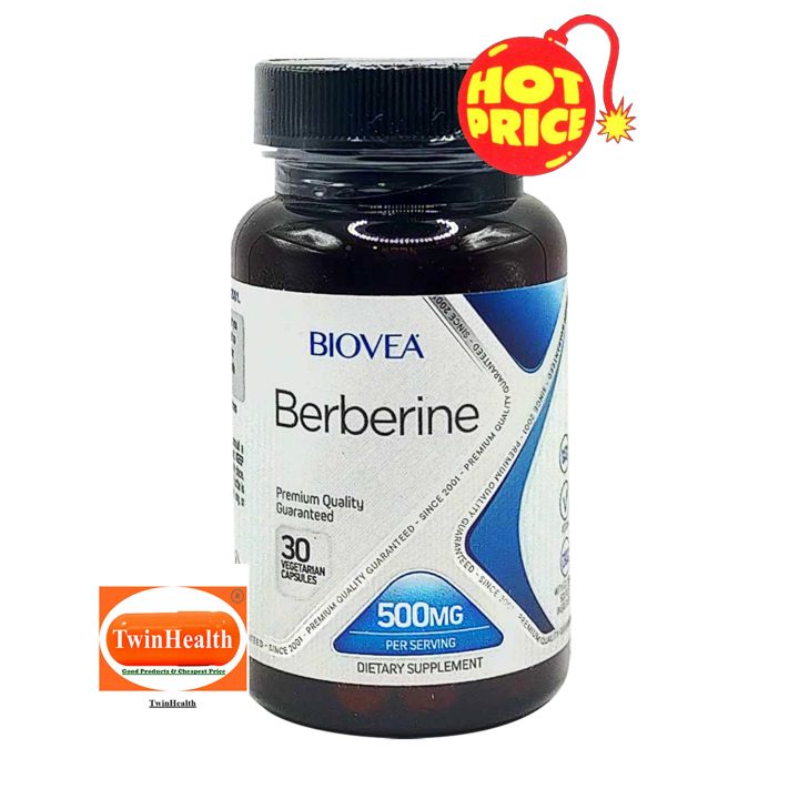 BIOVEA BERBERINE 500 mg / 30 Vegetarian Capsules | Lazada.co.th