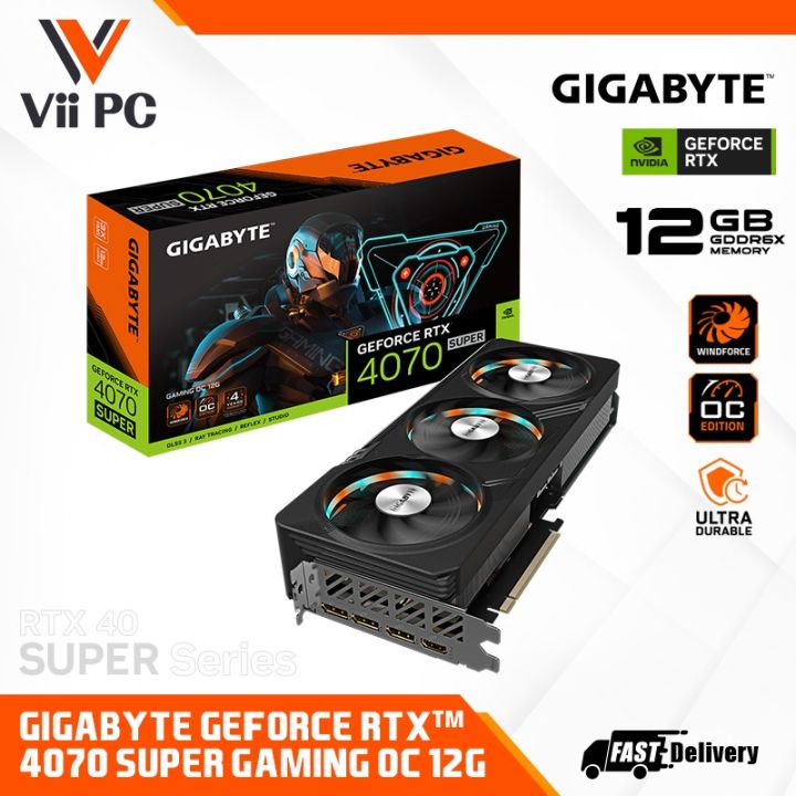 100% Genuine GIGABYTE GeForce RTX ™ 4070 SUPER GAMING OC / RTX4070 ...