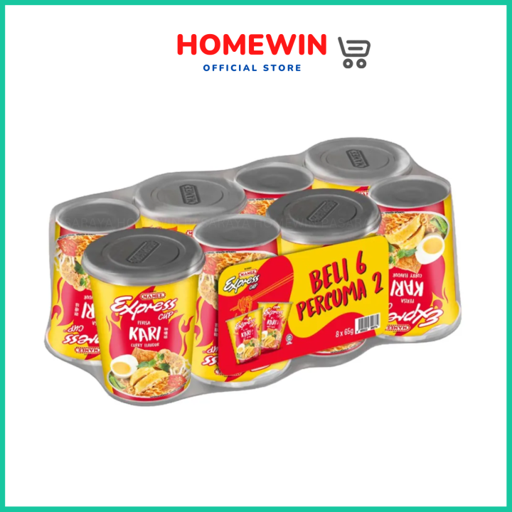 Mamee Express Cup Noodles Curry (65g x 6+2 Cups) | Lazada
