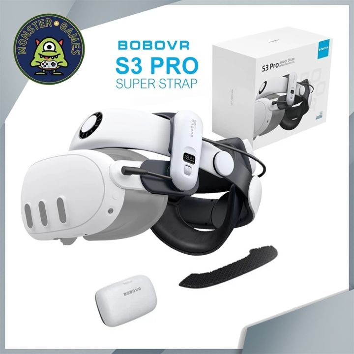 BOBOVR S3 Pro Head Strap สำหรับ Meta Quest 3 และ 3s (สายรัดหัว Meta Quest)(สายรัดหัว Oculus ...
