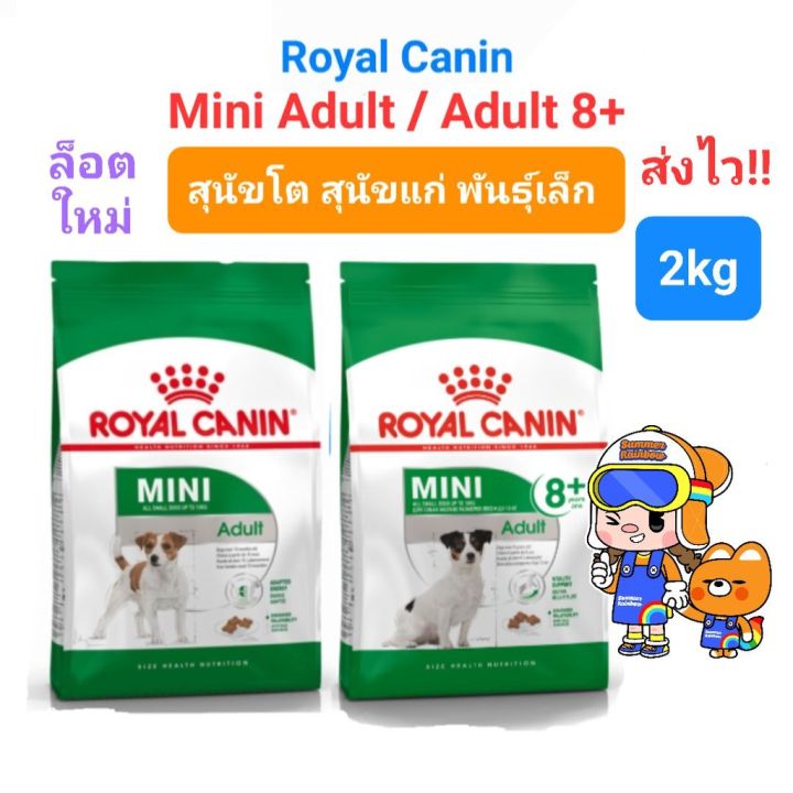 Royal Canin Mini Adult 2kg / Royal Canin Mini Adult 8+ ถุง 2kg โรยัลคาน ...