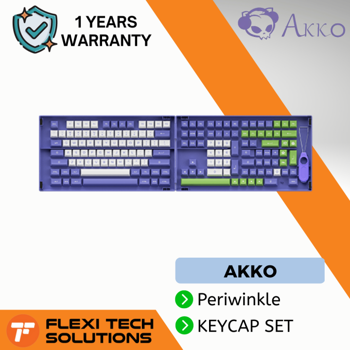 Flexi Tech AKKO Periwinkle Very Peri Keycap Set - (ASA Profile) PBT ...