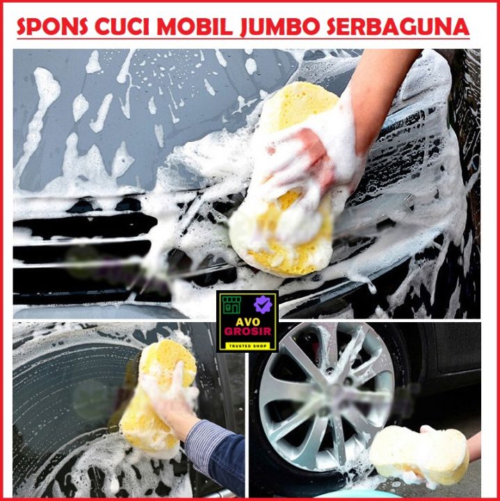 spons jumbo sponge busa cuci mobil serbaguna car wash cleaning spon ...