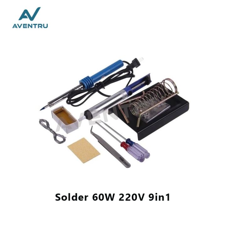 Peralatan Solder Kit 9 in 1 60W 220V Tools Set Lengkap Komplit | Lazada Indonesia