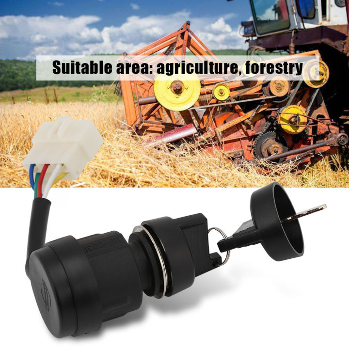 Gas Generator Ignition Switch with Key 5 Wires Key Starter Switch For ...