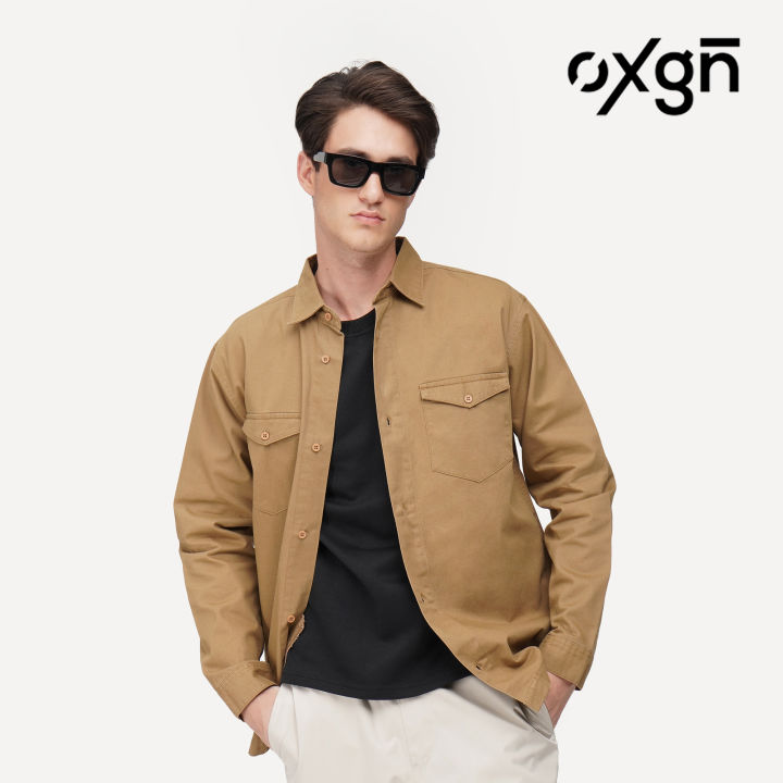 OXGN Generations Overshirt For Men (Caramel) | Lazada PH