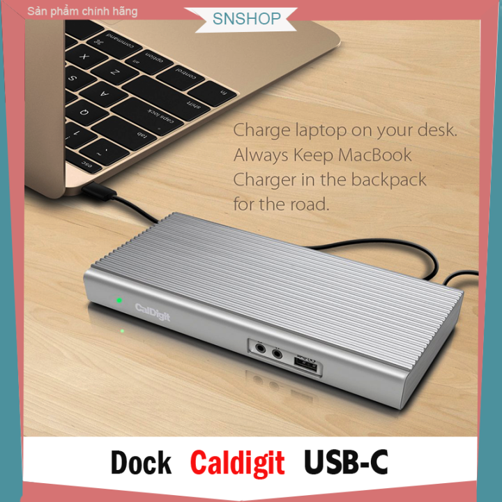 Hub Caldigit USB-C Dock hỗ trợ xuất 2 màn hình Full HD, chuyển đổi các ...