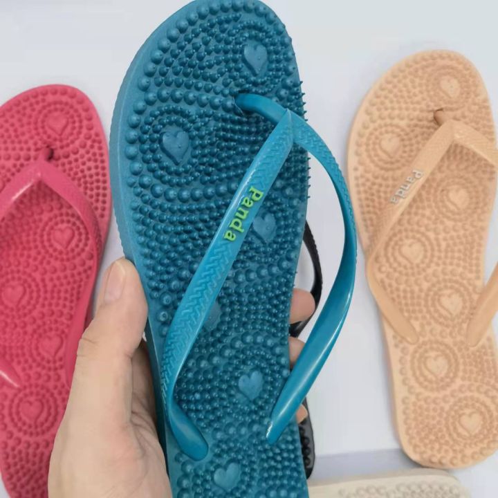 New style Ladies Home Outdoor Slippers ultra thin massage style for ...