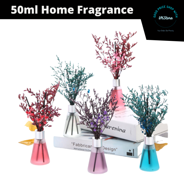 Premium Reed Diffuser (50ml) Aromatherapy Natural Aromatic Hotel Home Fragrance Gift Size Wangi ...