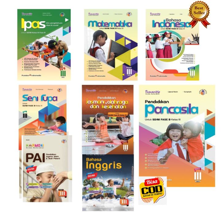 Buku Modul Tumaritis dan Harmoni Kelas 3 Kurikulum Merdeka Bhs Indo MTK ...