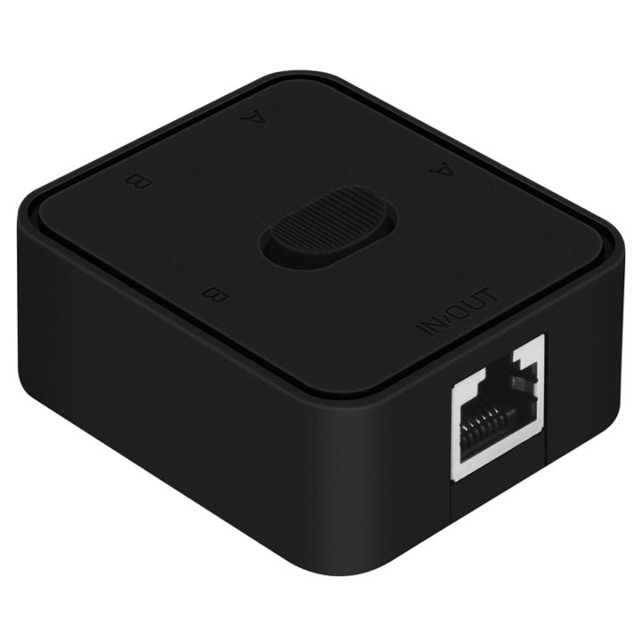 (BNRA) 2 Port Gigabit Network Switch RJ45 Switch Network Splitter Cable ...