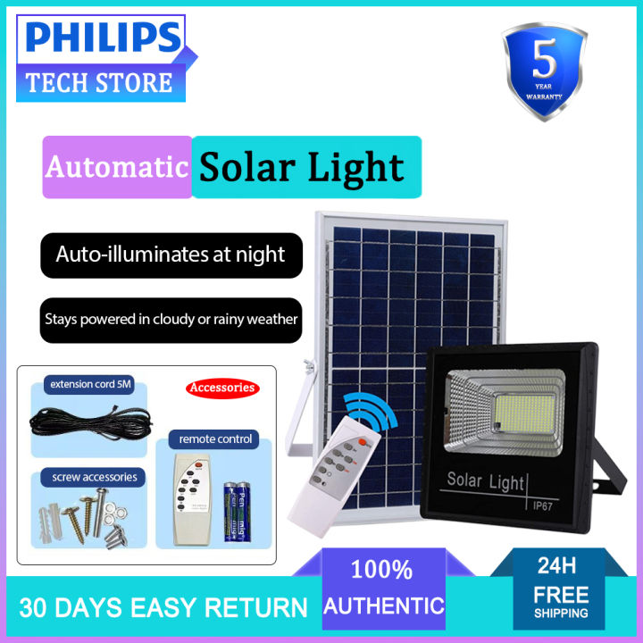 Philips Solar Light Outdoor LED Lamp Remote Control Waterproof For ...