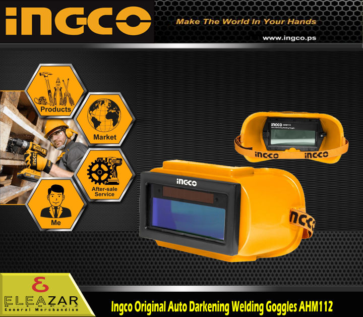 INGCO - Original Auto Darkening Welding Goggles AHM112 | Lazada PH
