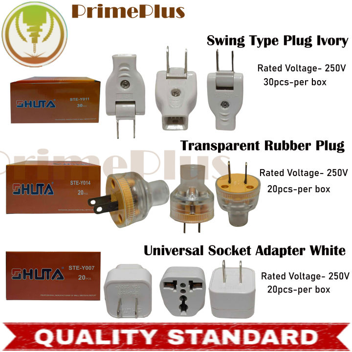 Transparent Rubber Plug, Universal Socket Adapter White, Swing Type ...