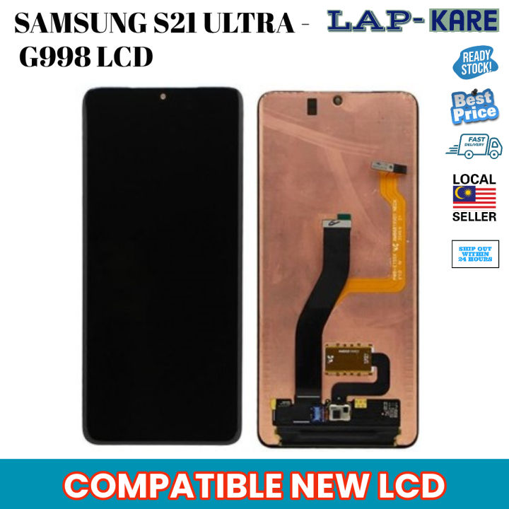 SAMSUNG S21 ULTRA - G998 COMPATIBLE LCD DISPLAY TOUCH SCREEN DIGITIZER ...