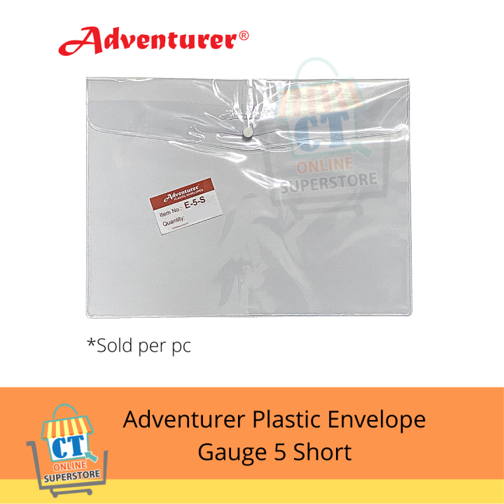 Adventurer Plastic Envelope Gauge 5 Short | Sold per pc | Lazada PH