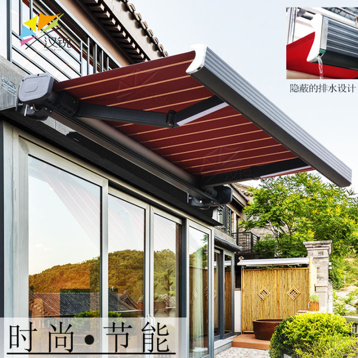Outdoor electric balcony flashing aluminum alloy intelligent full-box ...