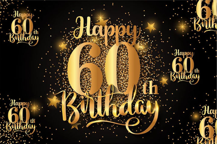60th Birthday Banner 60th Birthday Celebration Ideas For Men 60th ...