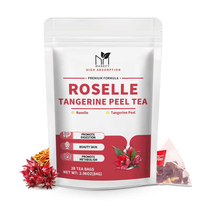 Tangerine Peel Roselle Tea Promote Digestion Boost Metabolism Support Skin Beauty Herbal Tea ...