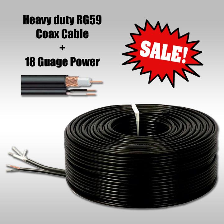 100meter siamese cable heavy duty cctv cables | Lazada PH