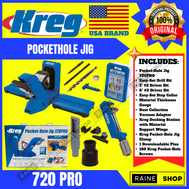 Kreg 720 Pro Pocket Hole Jig Set Pockethole System | Lazada PH