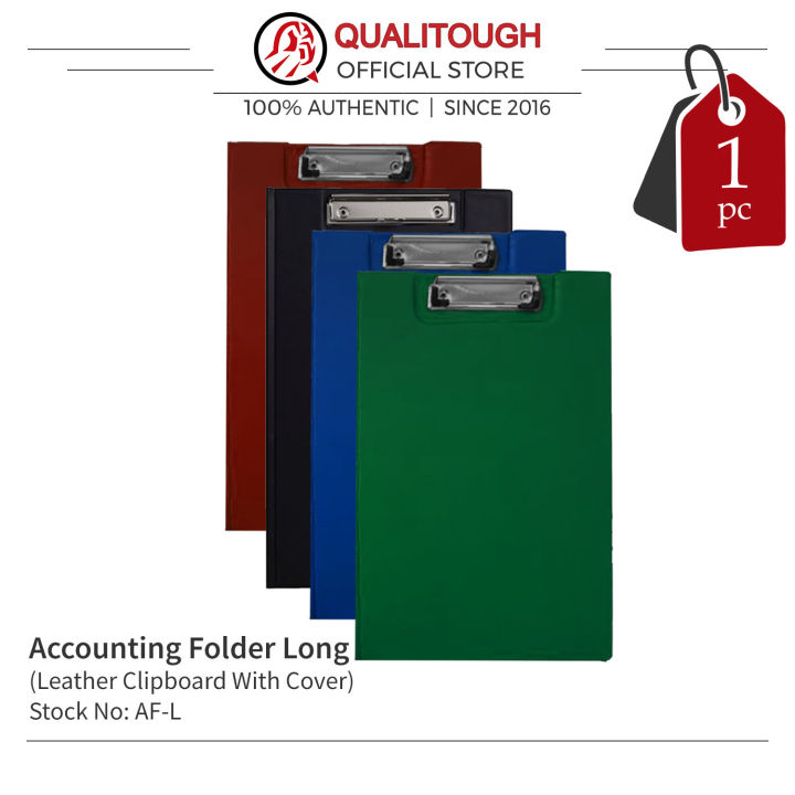 1pc Accounting Folder Long (Leather Clipboard With Cover) [AF-L ...