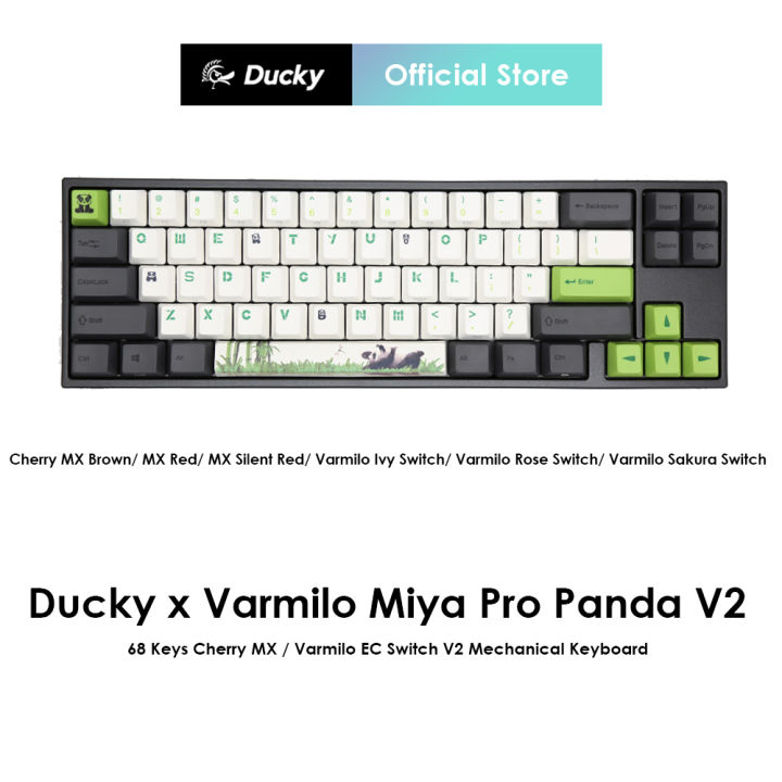 Ducky x Varmilo Miya Pro Panda V2 Mechanical Keyboard, (Cherry MX Brown ...