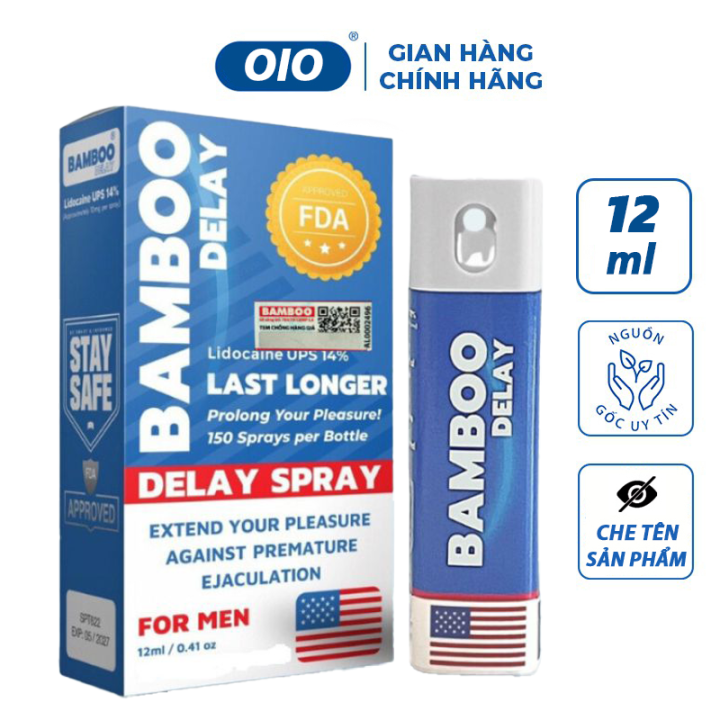 Gel bôi trơn dạng xịt kéo dài quan hệ Bamboo Delay tăng cường sinh lý ...