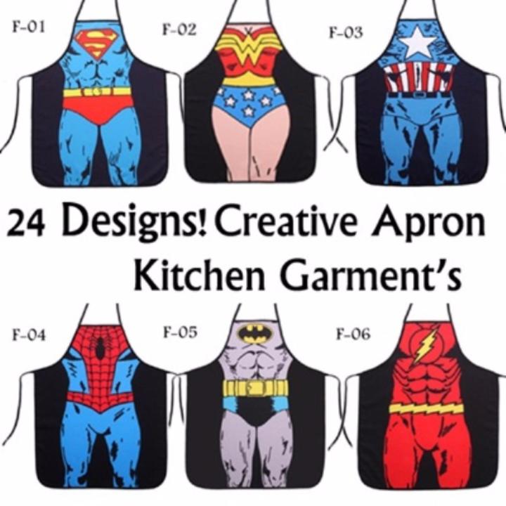 Superman Apron Creative Superhero Avengers F01 Kitchen Garment Gift ...