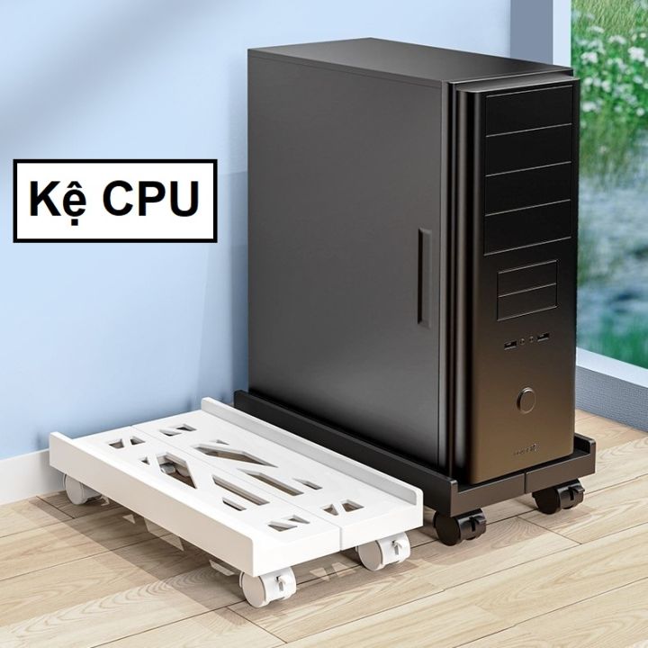 Kệ Để Cây Máy Tính CPU Đế Nâng Tản Nhiệt Có Bánh Xe Di Động Điều Chỉnh ...