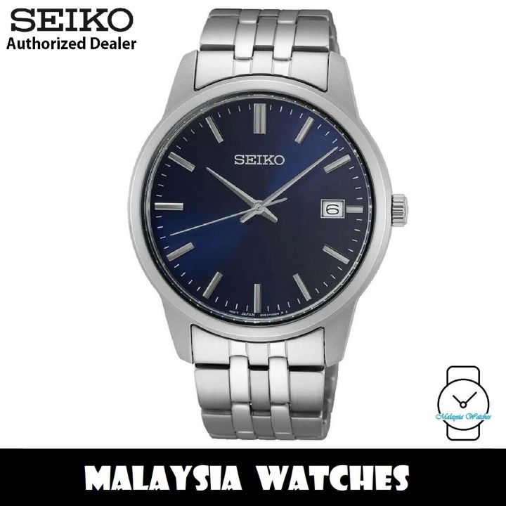 Seiko SUR399P1 Classic Quartz Blue Dial Hardlex Crystal Glass Stainless ...