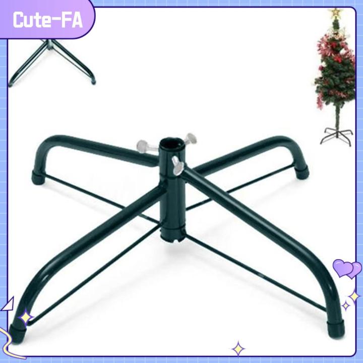 CUTE-FA Sturdy Christmas Tree Stand Base Metal Rotating Artificial ...