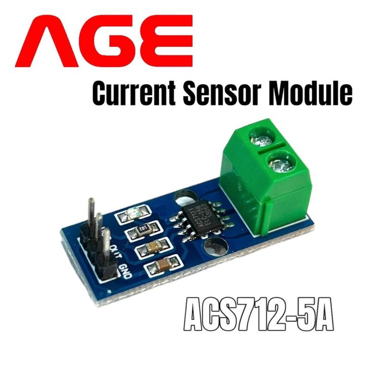 ACS712-5A Current Sensor Module โมดูลวัดกระแสไฟฟ้าขนาด 5 แอมป์ | Lazada ...
